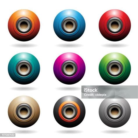 다채로운 엠보싱 구 라우드 스피커 아이콘 벡터 일러스트 0명에 대한 스톡 벡터 아트 및 기타 이미지 0명 금속 디자인 Istock