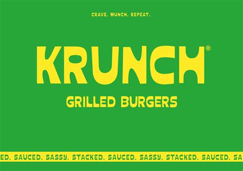 Krunch Burger Brand Packaging And Visual Identity 1 S Behance