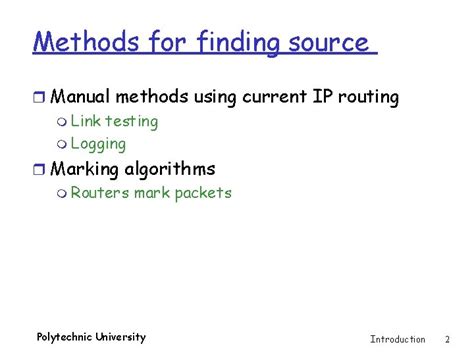 Ip Traceback Problem How Do We Determine Where