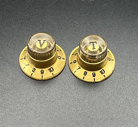 1968 Vintage Univox Teisco Knobs 1 Volume And 1 Tone Gold Reverb Uk
