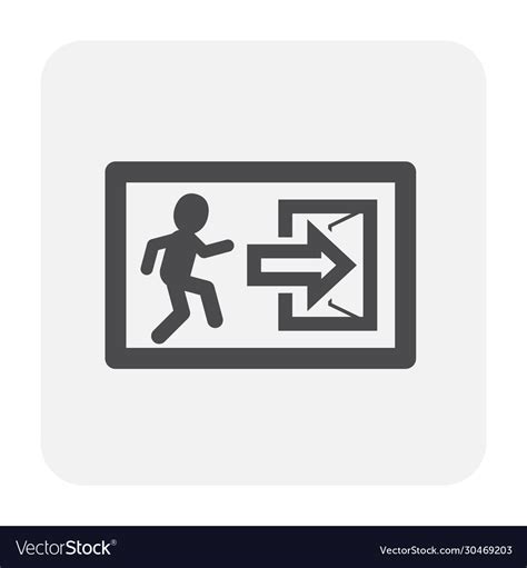 Exit Icon Black Royalty Free Vector Image VectorStock