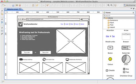 Wireframe Mockup Of Website