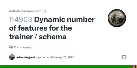 Dynamic Number Of Features For The Trainer Schema · Issue 4903
