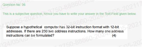 Solved Suppose A Hypothetical Computer Has 32 Bit