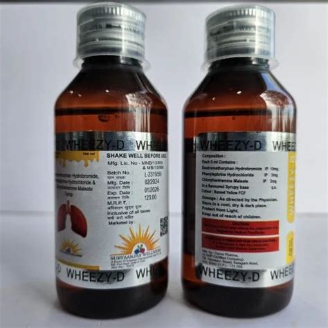Wheezy D Syrup 100 Ml At Rs 123bottle In Rajsamand Id 2854768446730