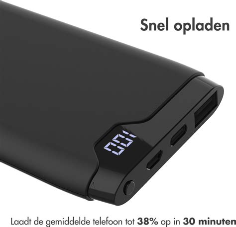 IMoshion Powerbank MAh Snellader Batterij LED Display USB USB C Micro Bol Com