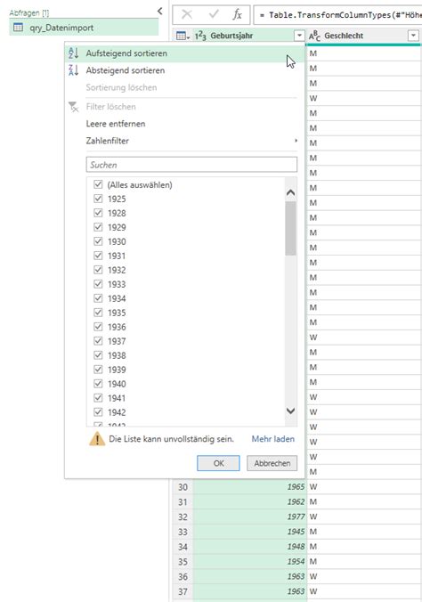 Datentyp Excel Nervt
