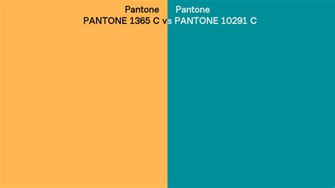 Pantone 1365 C Vs Pantone 10291 C Side By Side Comparison