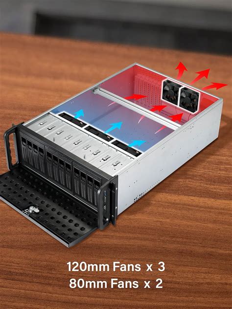 Rosewill 2u Server Chassis 5 Bay Server Case Support 4x 35 1x 525