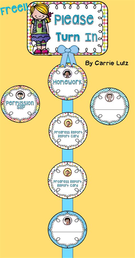 Free Classroom Décor Please Turn In Get Organized With Missing Assignments Permission Sli