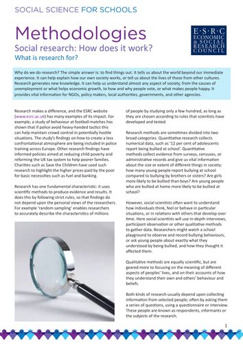 Methodologies Teaching Resources