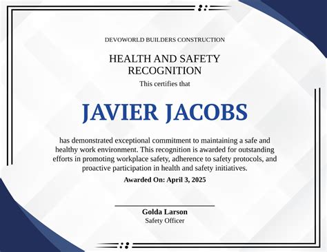 Free Editable Fire Safety Certificate Template To Edit Online