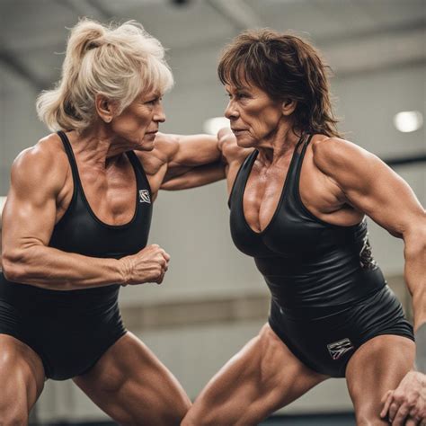 Two 55 Year Old Fit Strong Women Wrestlers Bot By Tomboy888888 On