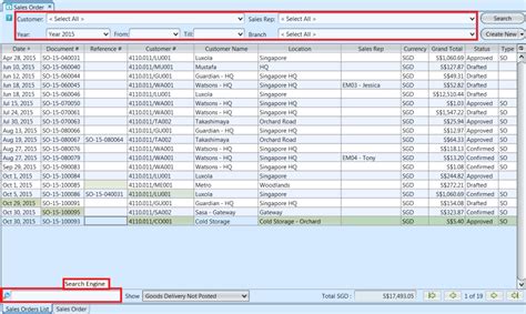 Sales Order List Filters Samooha User Supportsamooha User Support