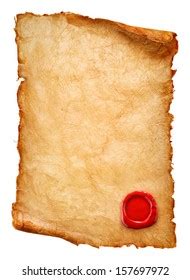 Vintage Paper Scroll Wax Seal Stock Photo Edit Now 157697972