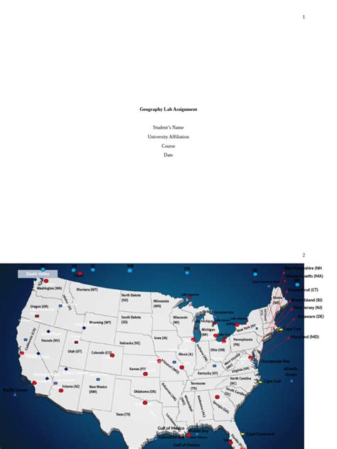 Usa Map Assignment Final Pdf