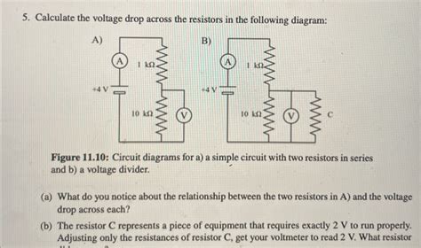 Solved Calculate The Voltage Drop Across The Resistors In