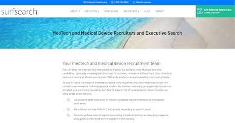June 2025 Top 13 Medical Device Executive Search Firms — Jake Jorgovan