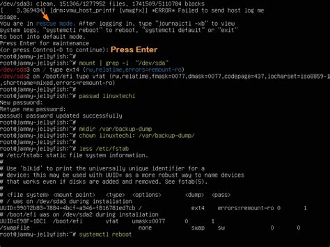 How To Boot Ubuntu 2204 Into Rescue Emergency Mode