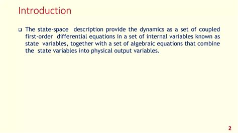 State Space Representation State Space Model Controllability And Observability Derive Transfer