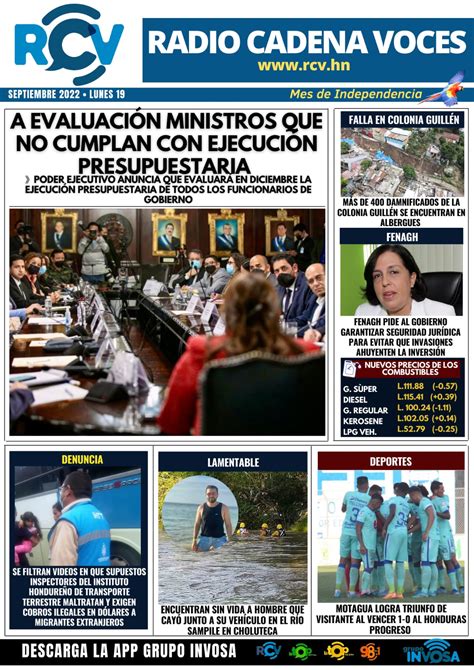 A Evaluación Ministros Que No Cumplan Con Ejecución Presupuestaria Rcv Honduras