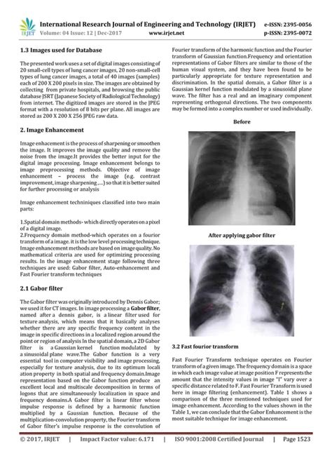 Lung Cancer Detection Using Image Processing Techniques Pdf