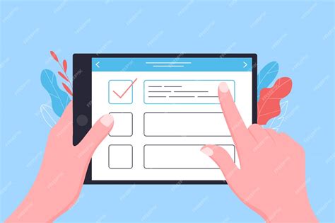 Premium Vector Survey Design Over White Background Vector Illustration