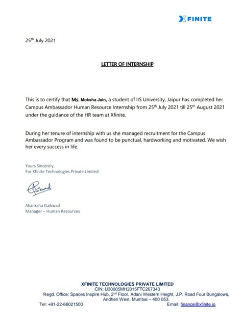 moksha jain on linkedin internship completioncertificate