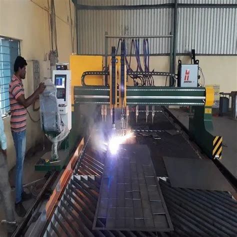 Mild Steel CNC Plasma Flame With Flame Strip Head Cutting Machine V Automation Grade Semi