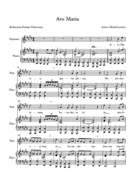 Ave Maria Michał Lorenc Pdf Pdf