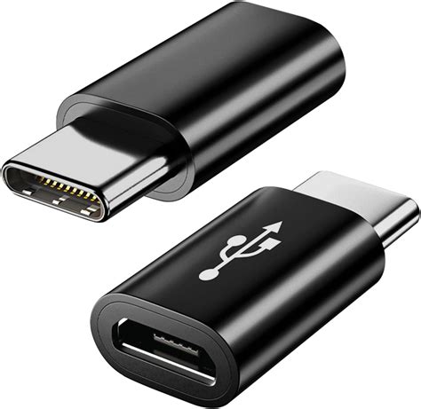 Micro Usb To Usb C Adapter 2 Pack Usb Type C Male To Micro Usb Female Adapter Usb C Adaptor