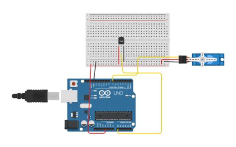 Circuit Design 打卡2018 温度与舵机控制12 Tinkercad