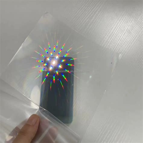 Adhesive Diffraction Film Customizable Sheets And Rolls