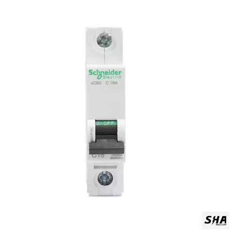 Schneider Electric Mcb 16a Single Pole 1 Pole 10ka C Curve A9n1p16c Sha360