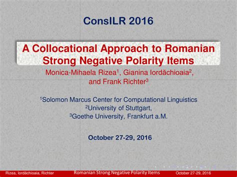 Pdf Romanian Strong Negative Polarity Items