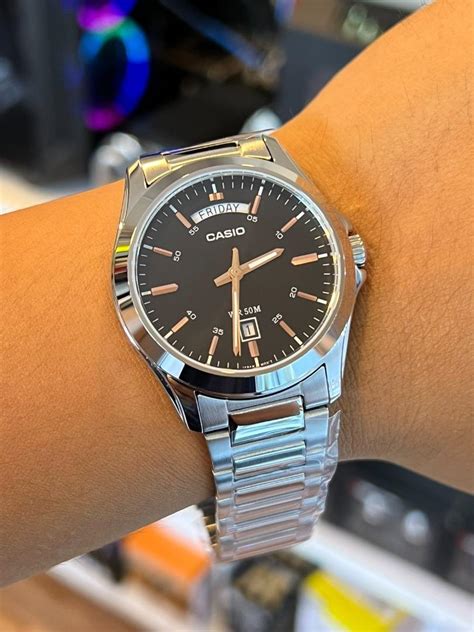 Casio Analog Day Date Stainless Steel Mens Watch Mtp 1370d 1a2 Mens Fashion Watches