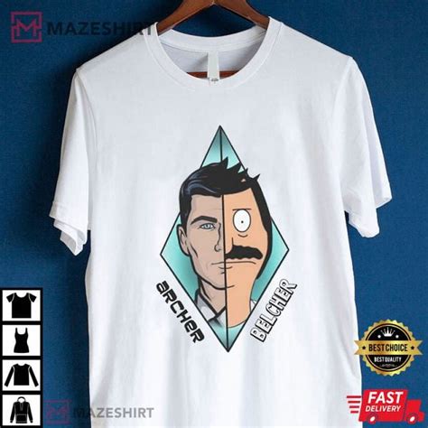 Unisex Short Sleeves Tee Bobs Burgers Archer Belcher Sterling Funny