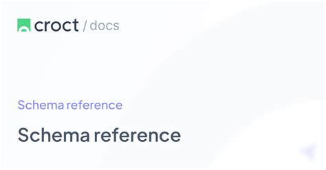 Schema Reference Croct Documentation