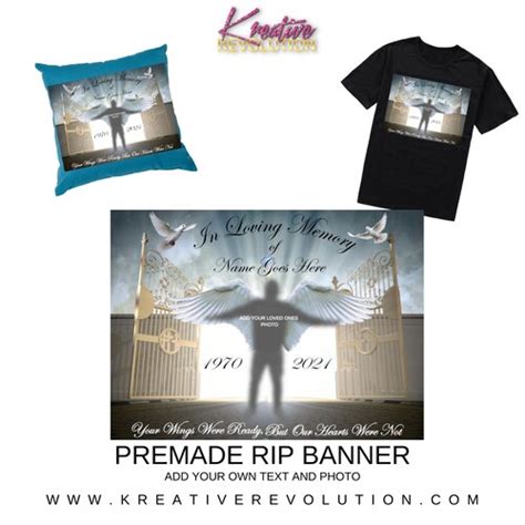 Memorial Retractable Banner Funeral Banner In Loving Memory Etsy