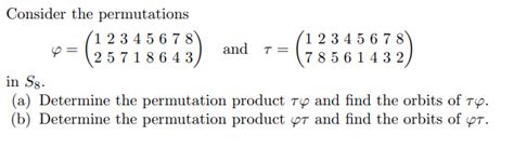 Solved 3 ﻿consider The Permutations Delta Sigma In The