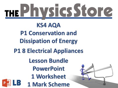 Ks4 Gcse Physics Aqa P1 8 Electrical Appliances Lesson Bundle Teaching Resources