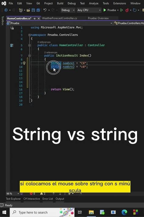 C String Vs String💥 Programación En C Youtube