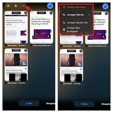 How To Use Safaris Apple Intelligence Tab Organizing Feature In Ios 26