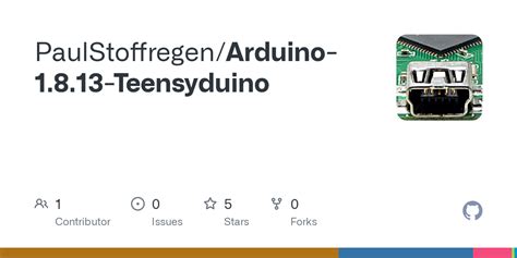 github paulstoffregen arduino 1 8 13 teensyduino