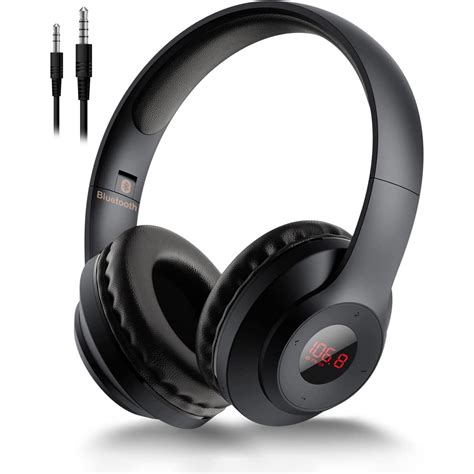 Wireless Fm Radio Headphones With Bluetooth Built In Microphone Led