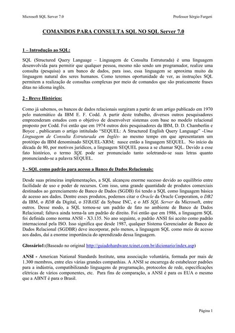 37 Consultando Tabelascomsqlnosqlserver Pdf