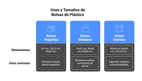 Guía De Tamaños De Bolsas De Plástico ¿cuál Elegir