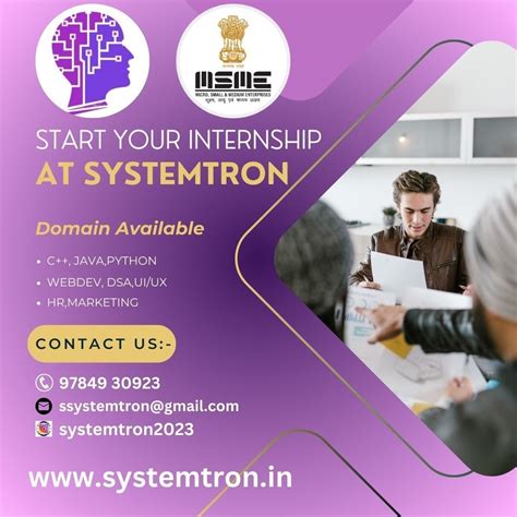 Systemtron On Linkedin Internship Systemtron Internship2024 Internworld Internshipbatch