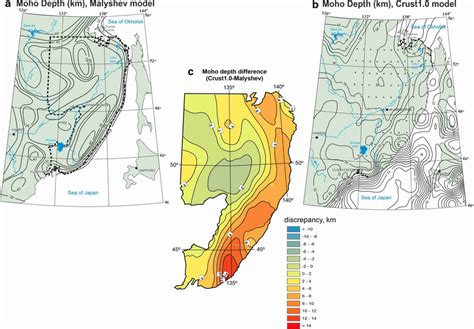 Comparison Of Two Existing Moho Models For The Sikhote Alin Region A