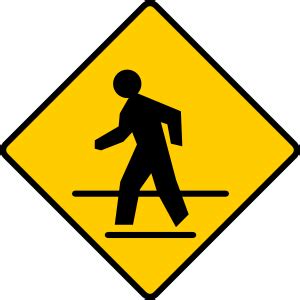 Us Crosswalk Sign Clip Art 103556 Free Svg Download 4 Vector